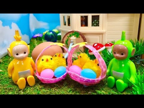 Rubber EASTER EGG Experiment with TELETUBBIES TOYS! - YouTube