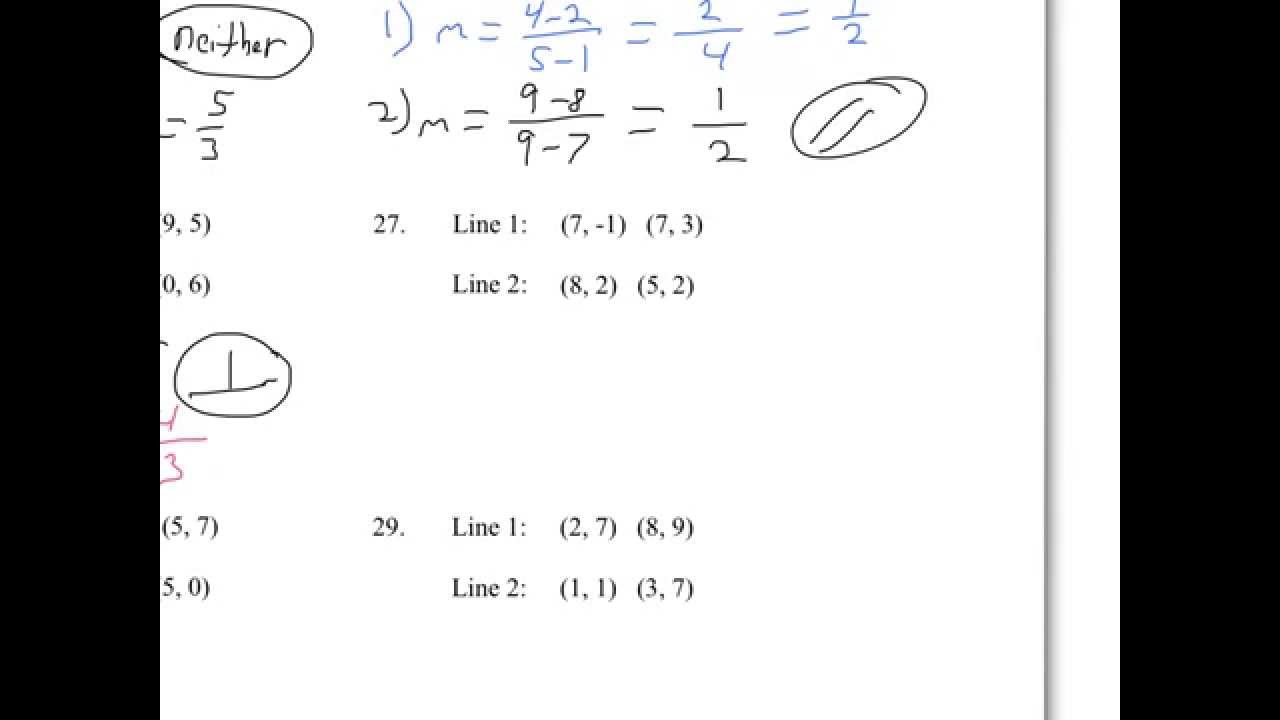 Geometry Chapter 3 Review Explained - YouTube