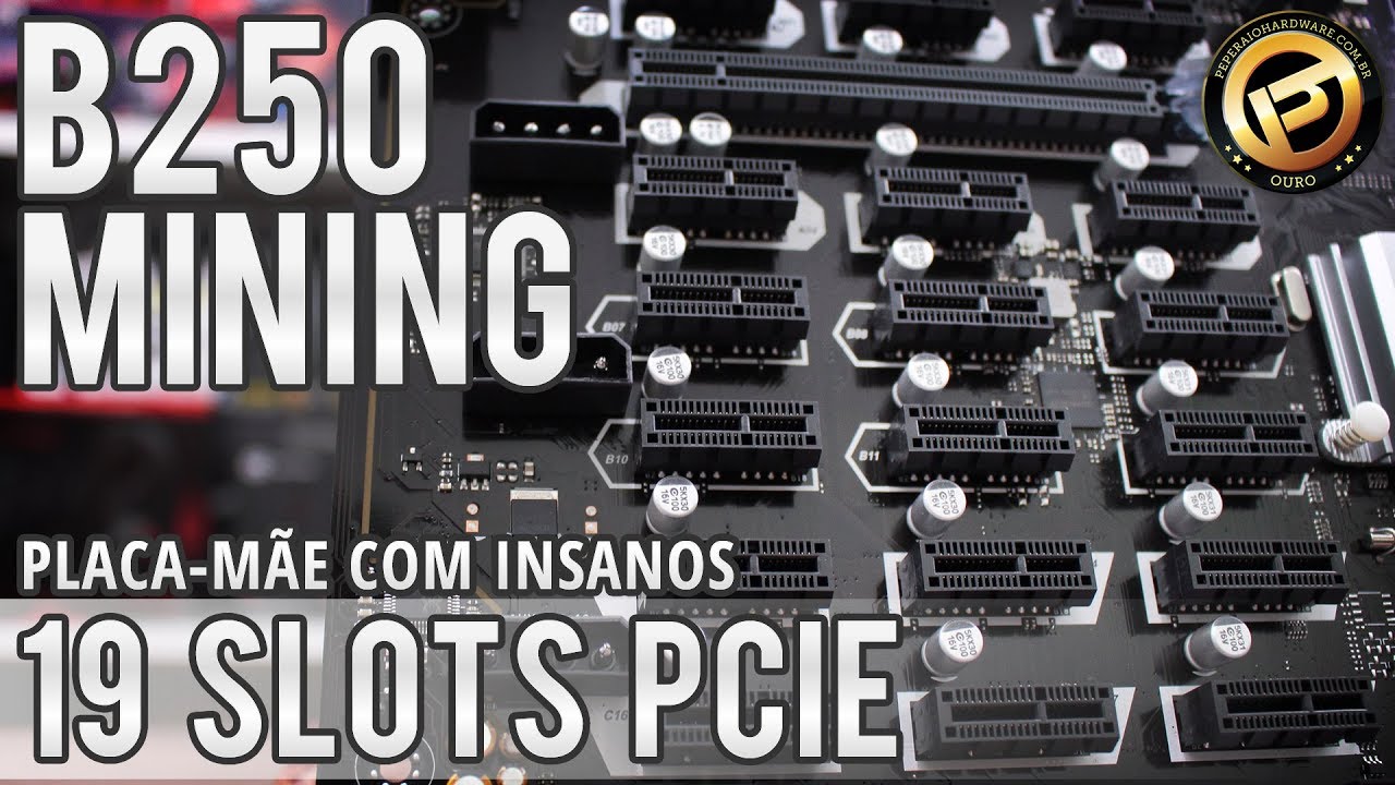 19 Slots PCI Express em uma placa-mãe? ASUS B250 Mining Expert focada ...