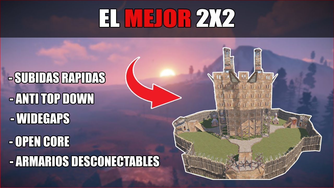 El Mejor 2x2 De Rust Clan Base Open Core Wide Gap Tutorial Base 2023 Rust Base Design