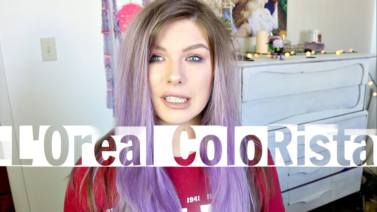 COLORED MY HAIR PURPLE | Chelsea Sadler - YouTube