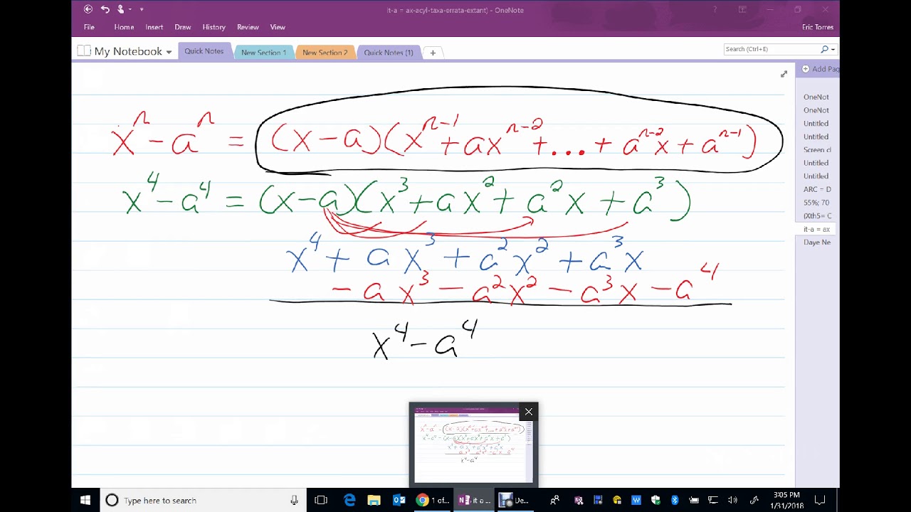 Derivative: Proof of Power Rule for Integer Exponent - YouTube
