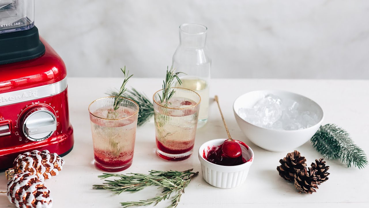 Sparkling cranberry mocktail recipe - KitchenAid - YouTube