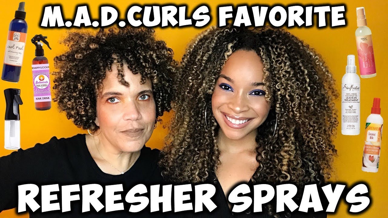 FAVORITE REFRESHER SPRAYS | M.A.D.CURLS Week of Favorites - YouTube