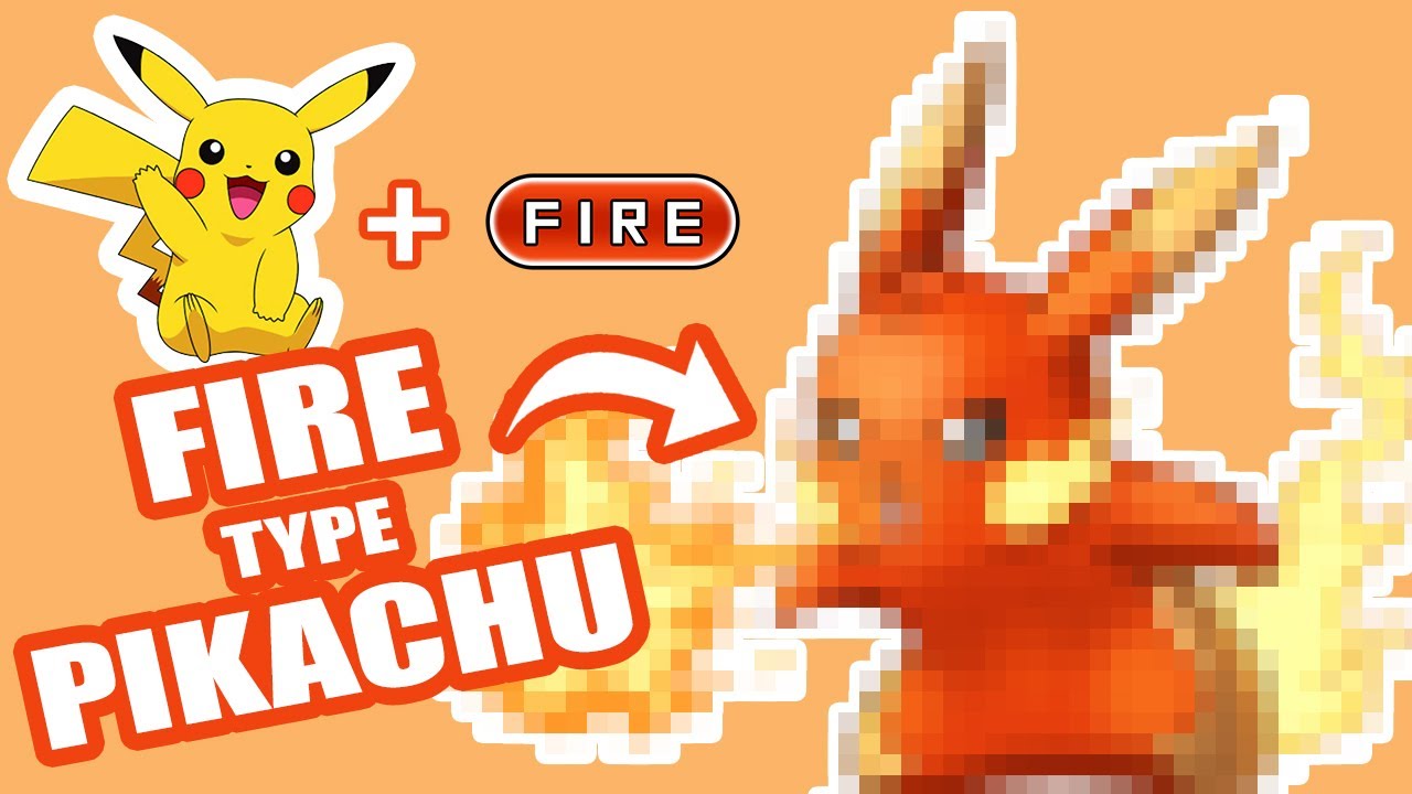 Designing A FIRE TYPE PIKACHU - Pokemon Type Variations - YouTube