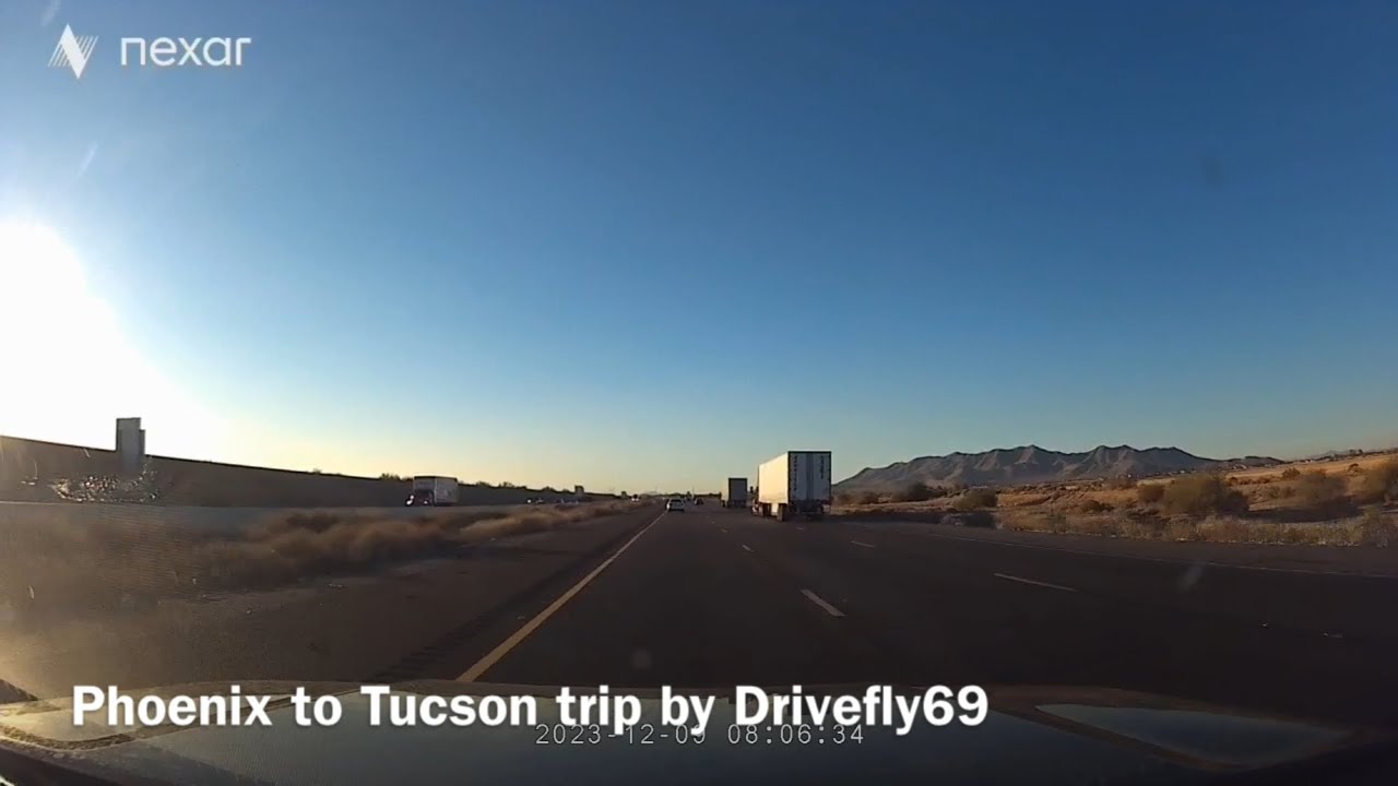 Phoenix to Tucson road trip @drivefly69 - YouTube