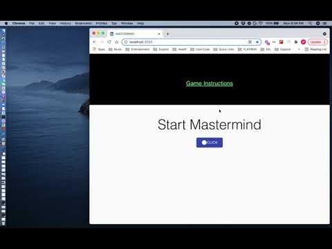 Mastermind game demo Nov-2021 - YouTube