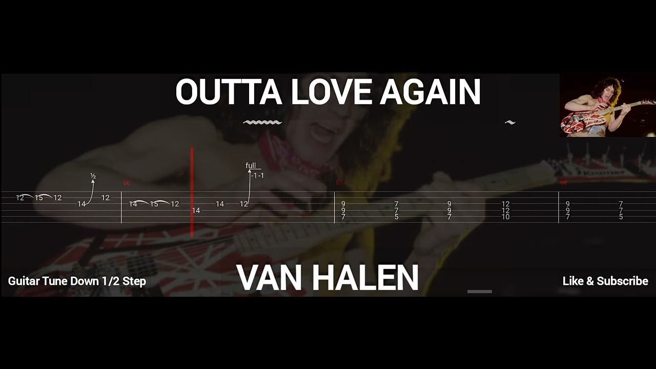 VAN HALEN - OUTTA LOVE AGAIN ( TAB GUITAR ) - YouTube