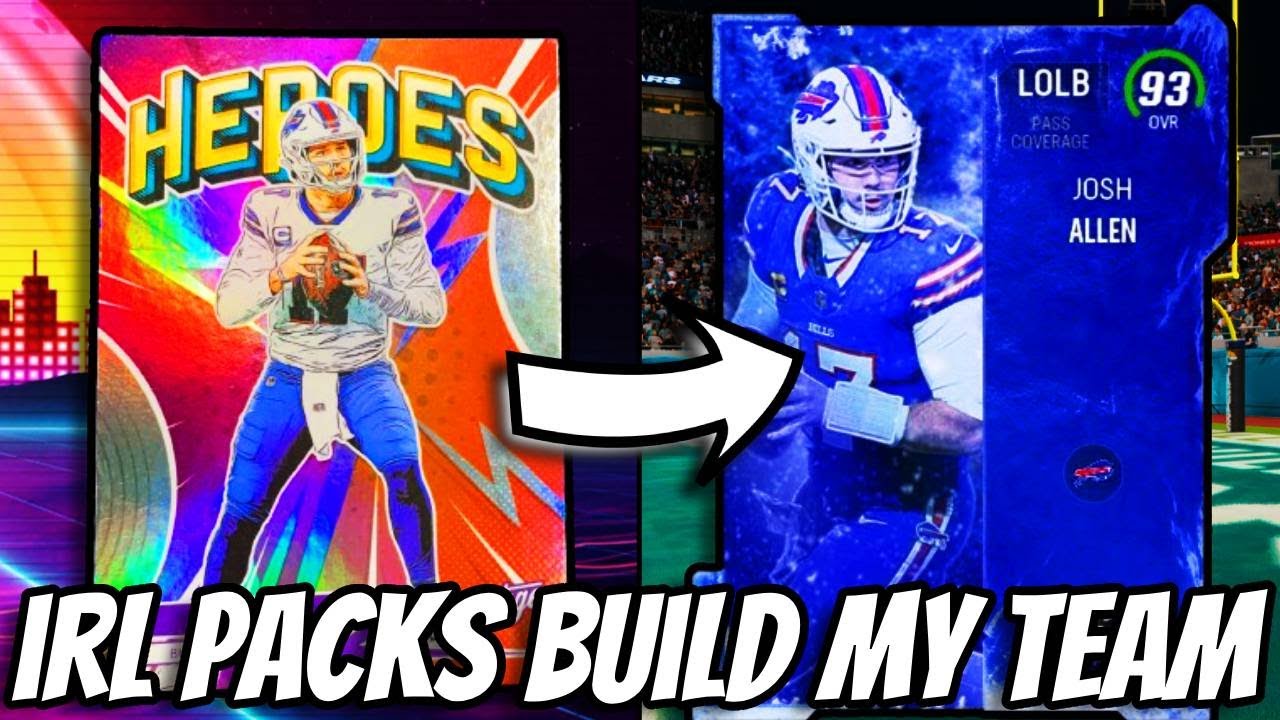 I Let IRL Packs Build My Madden 24 MUT Team!! - YouTube