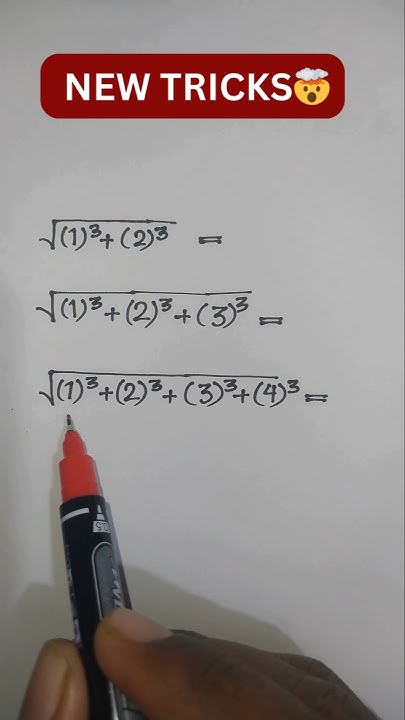 Cube series | Square roots | new tricks #mathstricks #satmath #mathematics - YouTube