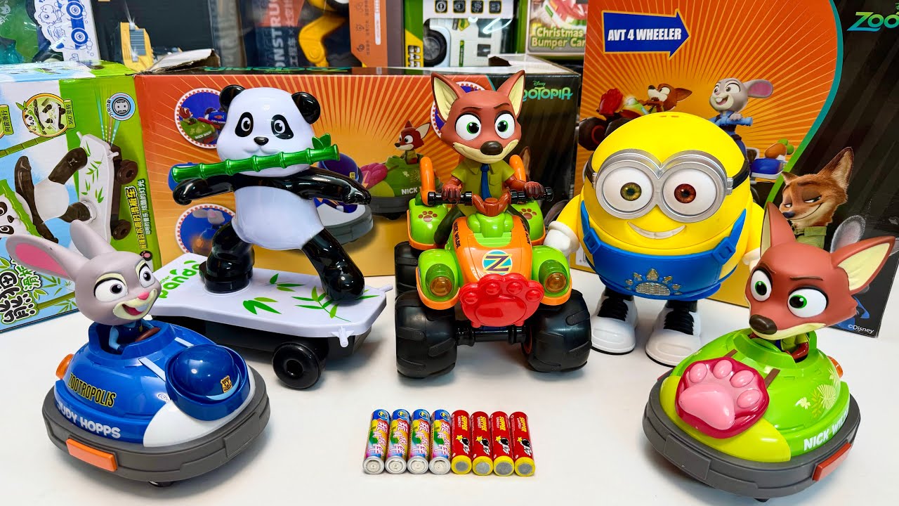 Unboxing Electric Panda, Minions, Zootopia Remote Control Car, Nick’s ...