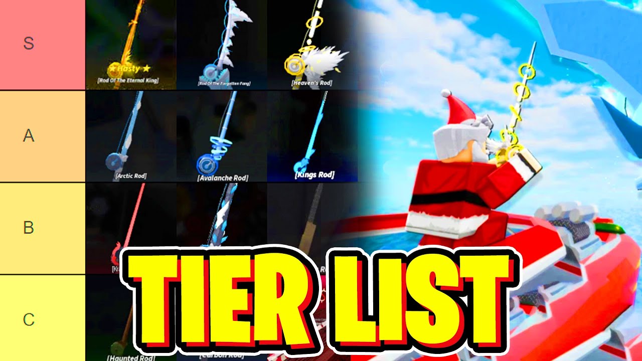 *NEW* FISHING ROD TIER LIST In Fisch! Roblox - YouTube