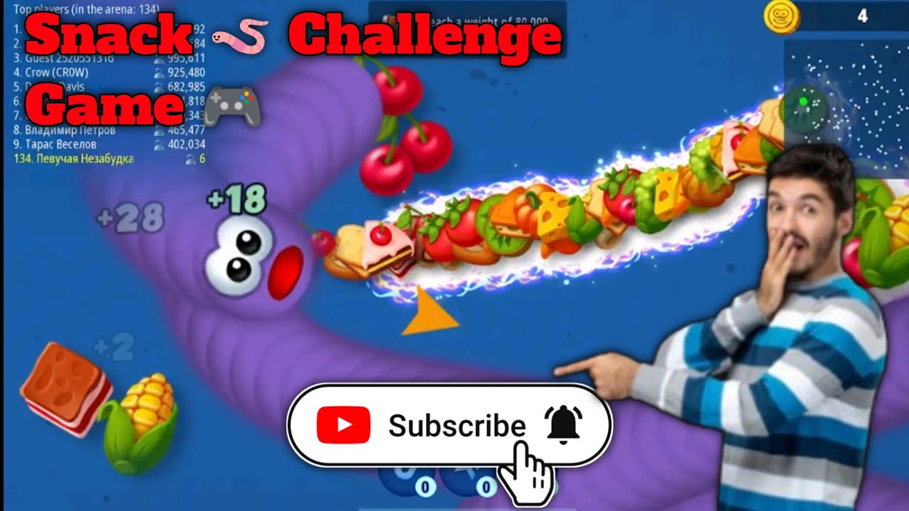 New Worms Zone Hungry 🪱 Snake Game Play #snackgame #trending - YouTube