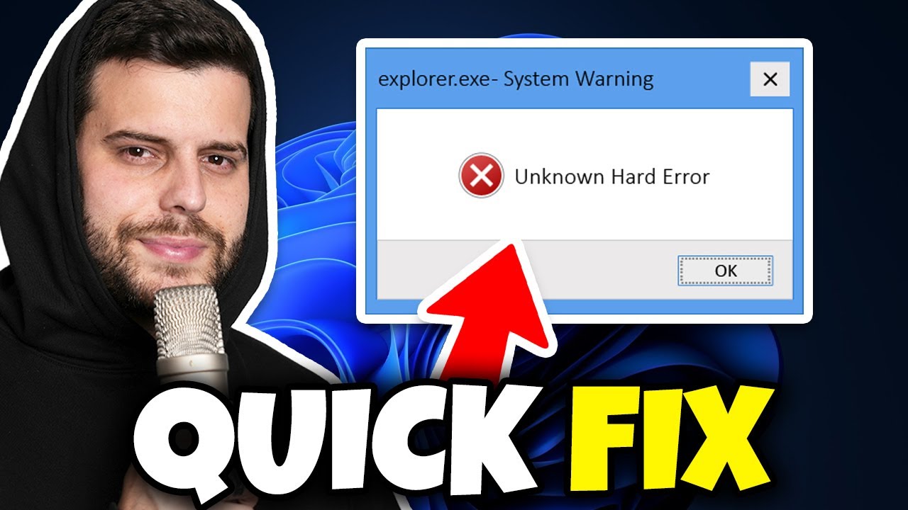 How To Fix Unknown Hard Error In Windows 11 Full Guide Youtube