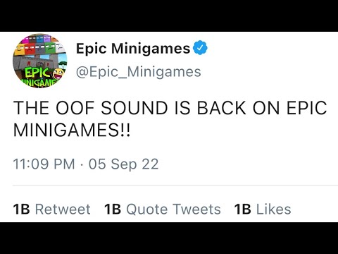 EPIC MINIGAMES ADDS BACK THE OOF SOUND IN THEIR GAME!!! - YouTube
