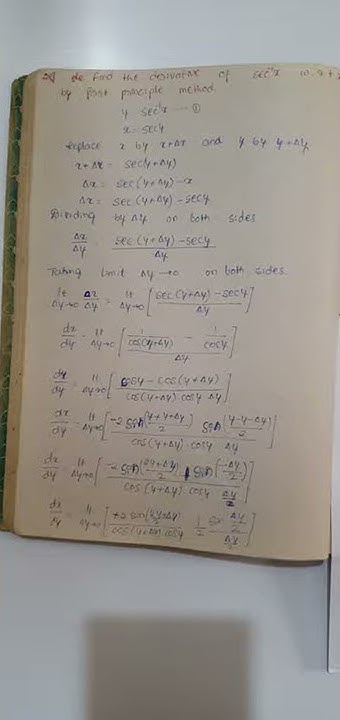 Problem No 28 by using first principle method or derivative method ...