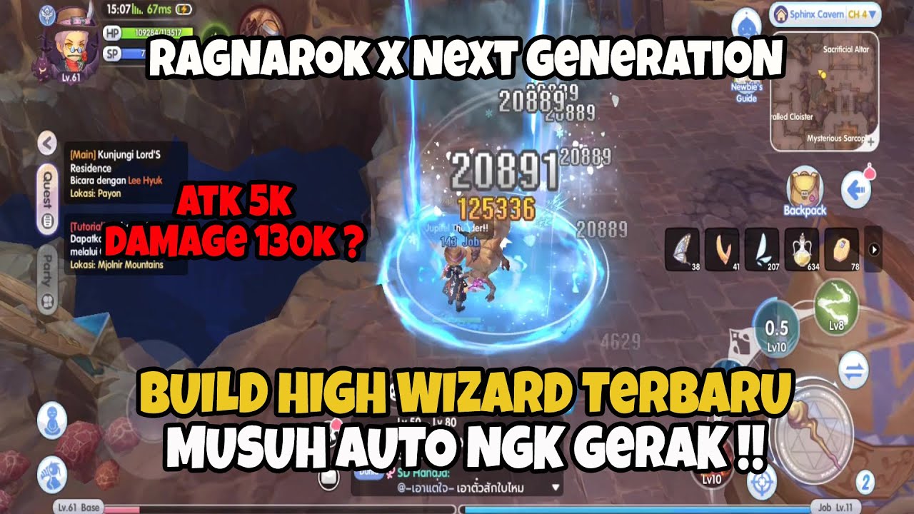 Build High Wizard F2P Level 60 Ke Atas - Ragnarok X Next Generation ...