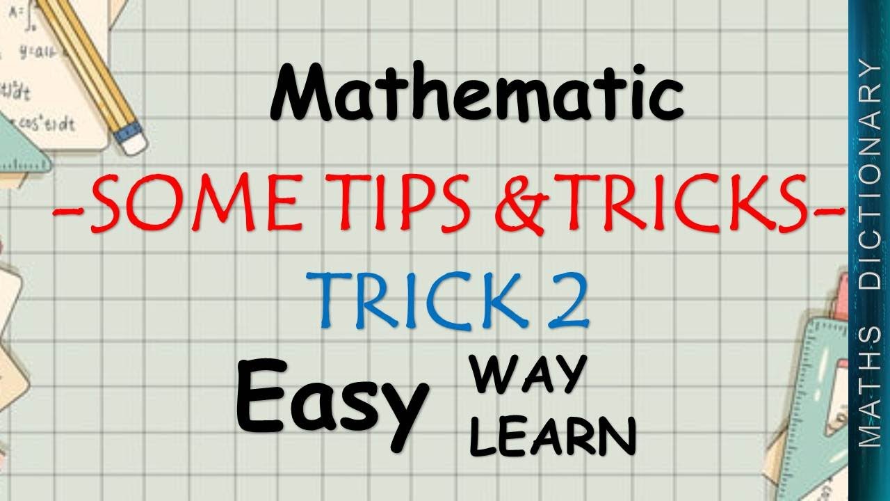 MATHS TRICKS AND TIPS MULTIPLYING TWO DIGIT NUMBERS EASILY 2 YouTube MATHS TRICKS AND TIPS MULTIPLYING TWO DIGIT NUMBERS EASILY 2 YouTube