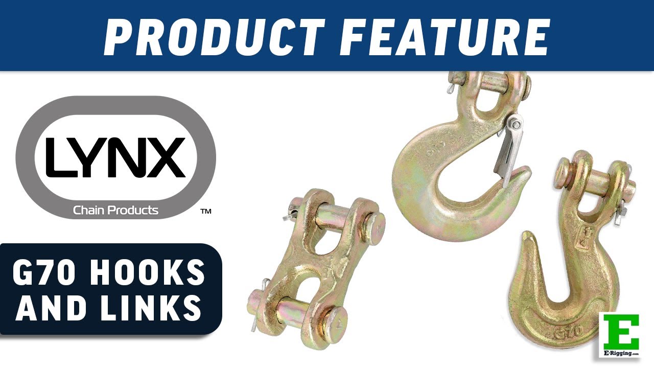 Lynx Grade 70 Clevis Hooks and Connecting Links | E-Rigging Products ...