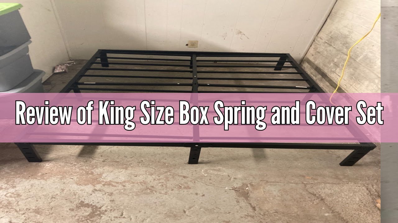 Review of King Size Box Spring and Cover Set - YouTube