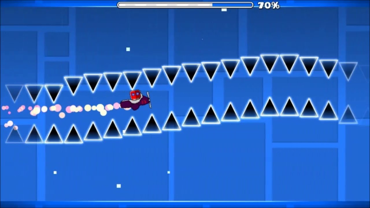 Geometry Dash Straight Fly Challenge by BlackRedYT - YouTube
