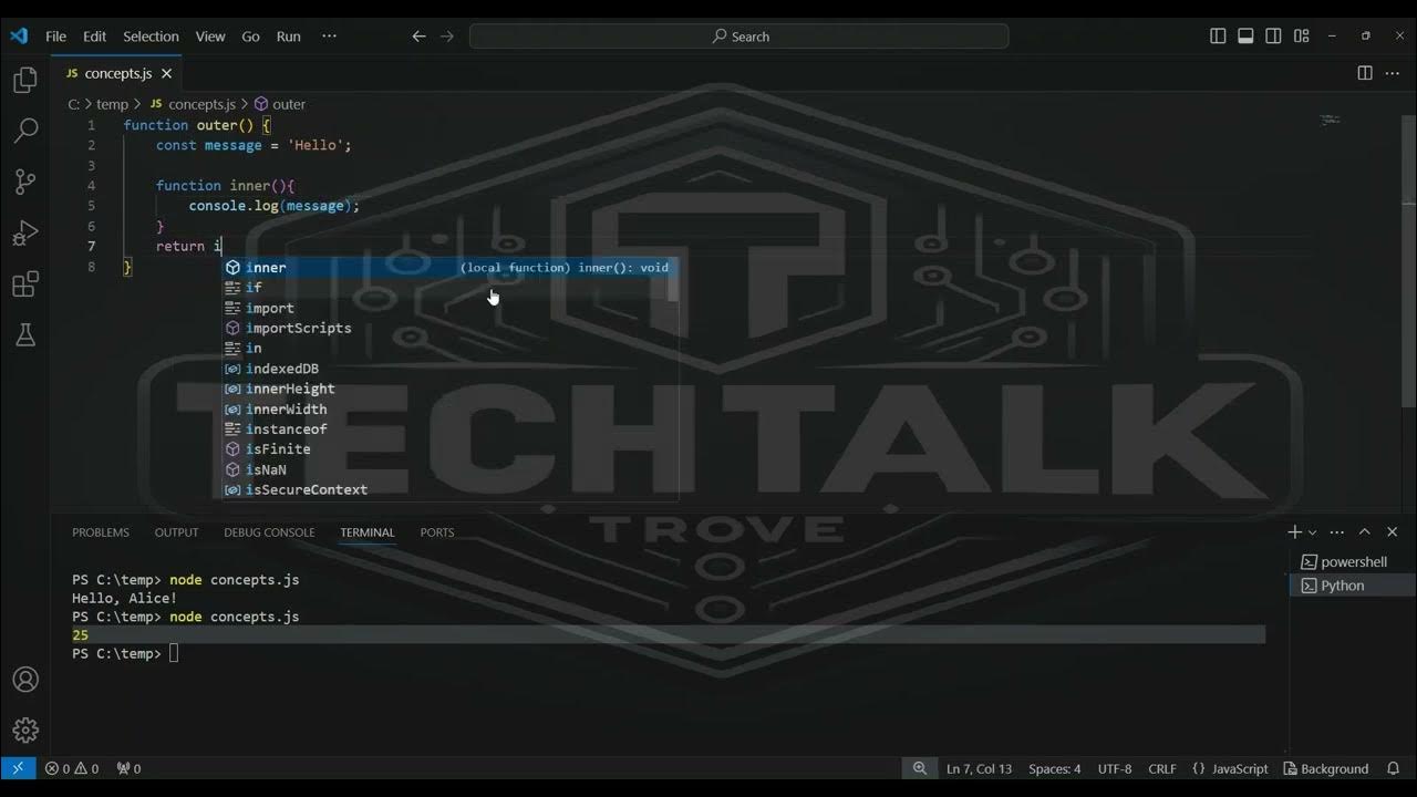 Advanced JavaScript Concepts Function Arguments, Arrow Functions, and Beyond - YouTube