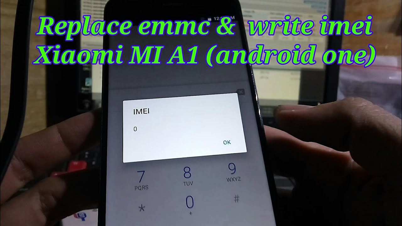 replace emmc xiaomi MI A1 & write imei - YouTube
