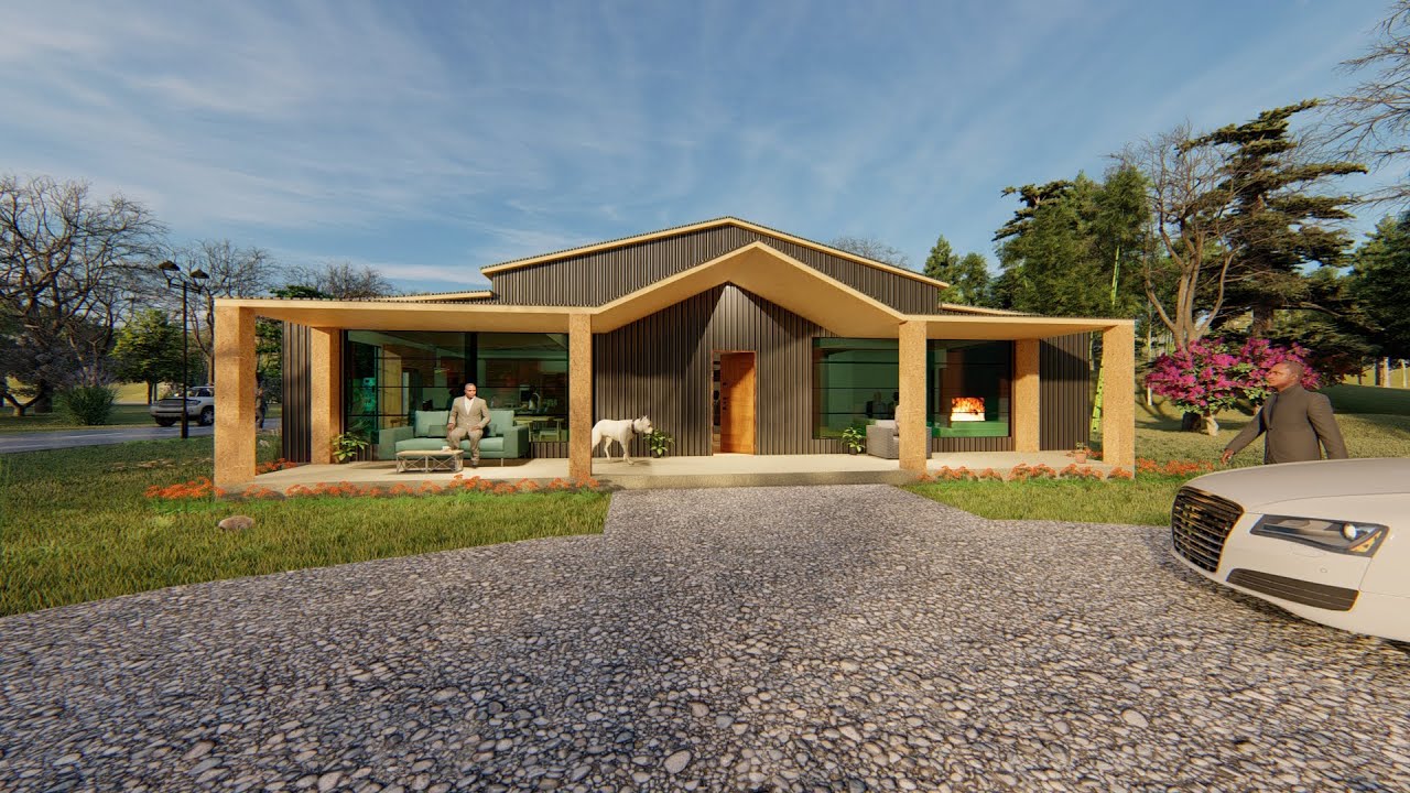 Barndominium House Design: 3D Realistic Animation Using Lumion - YouTube
