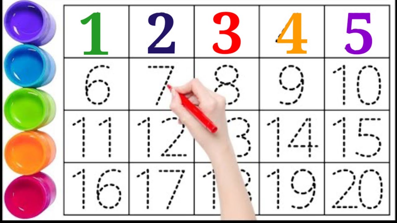 123,123 Numbers Counting English, 1 To 100 counting, 123 ginti, 1to 100 ...