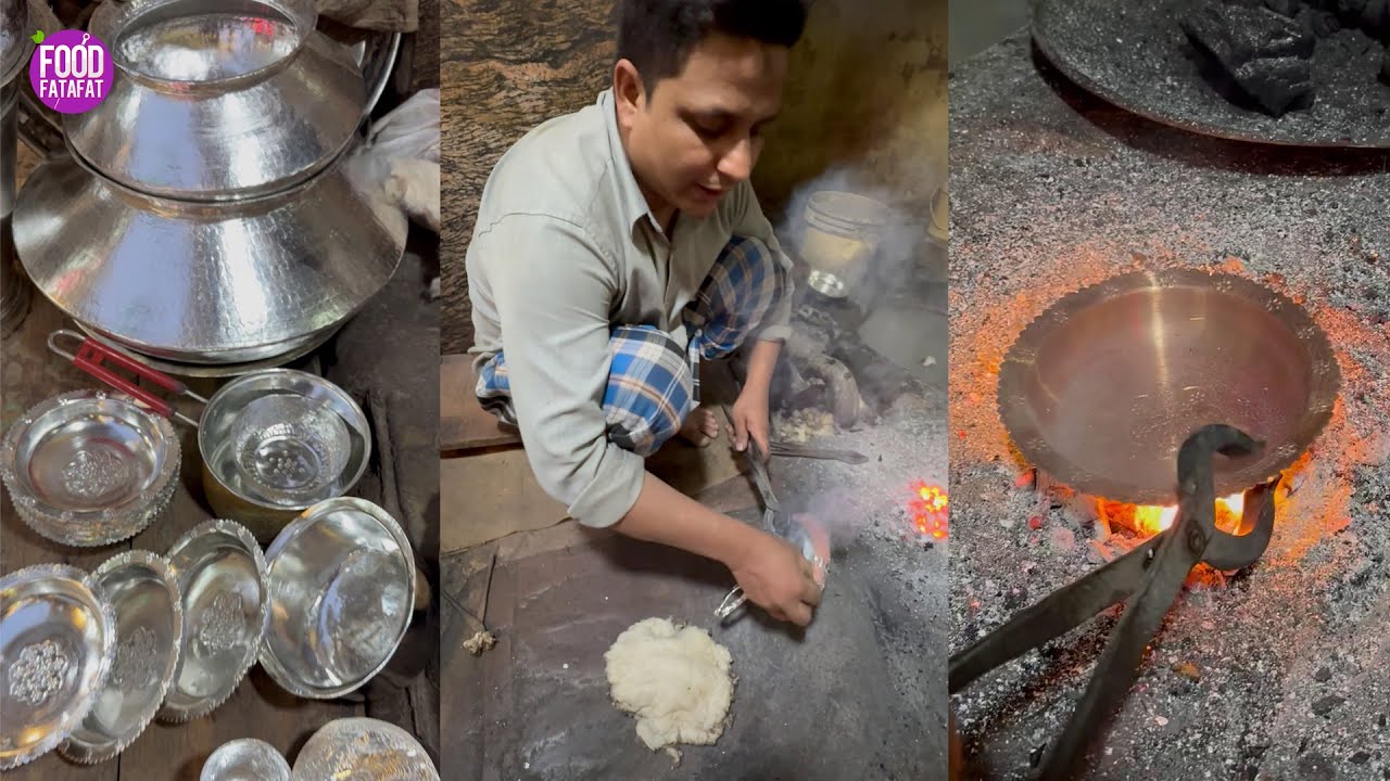 सालों पुरानी कलई (Kalai) चढाने की Technique | Old Delhi Haji Kalai Wali ...