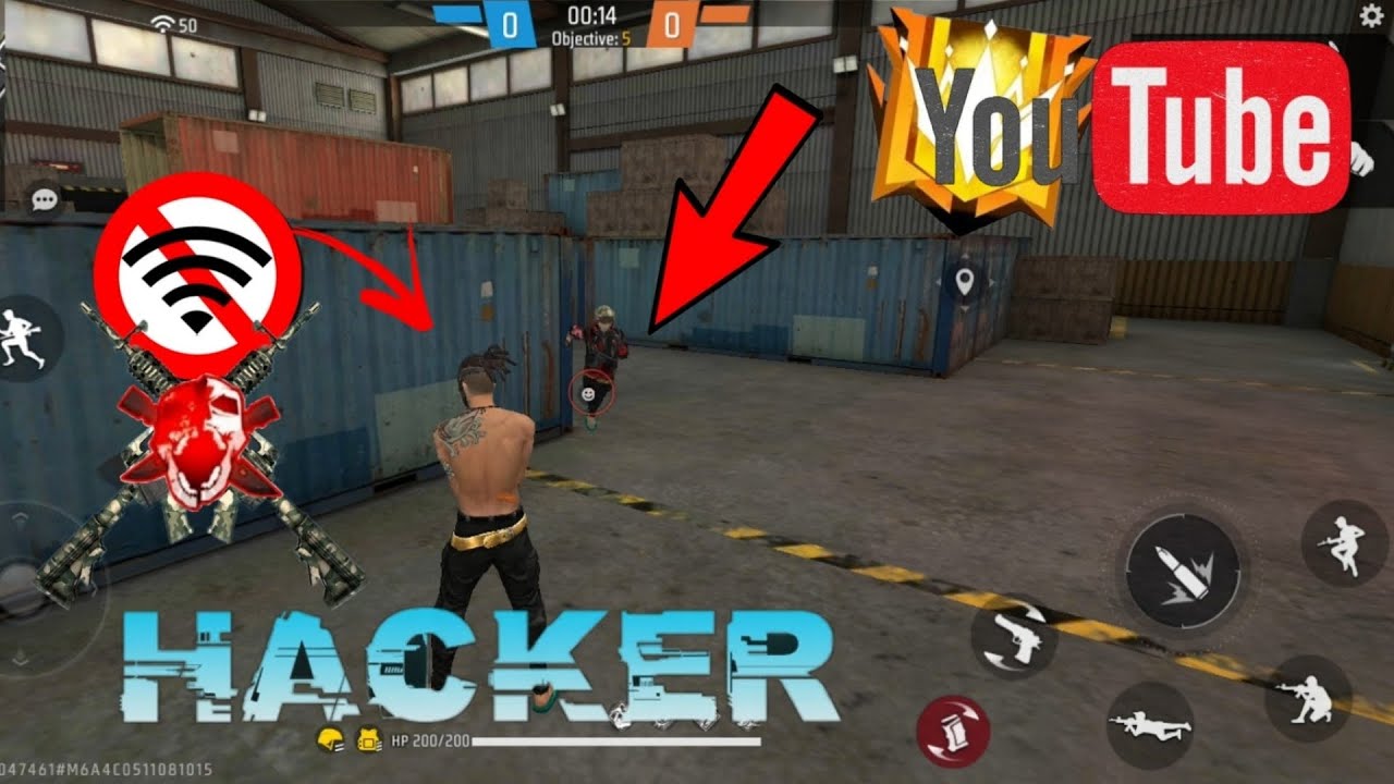 HACKER round in ff #tk #freefire #youtube - YouTube