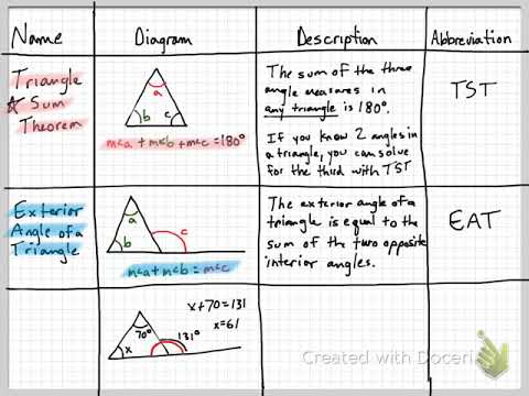 October 21, 2019 - Triangle Facts (Angle Facts Part 3) - YouTube