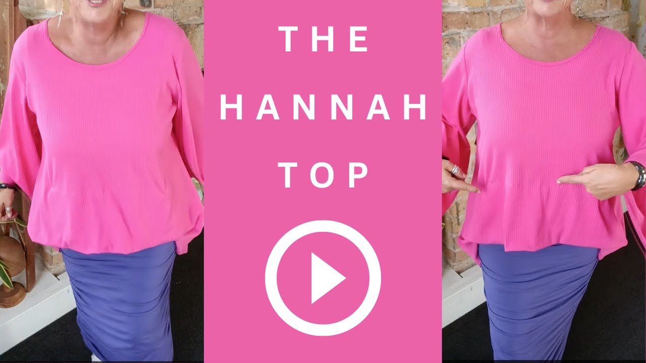 Personalising the Hannah Top - YouTube