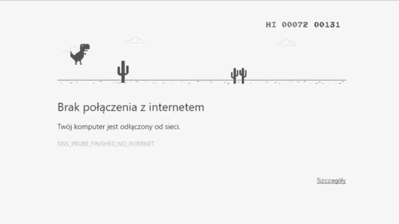 Brak połączenia z Internetem - Google Chrome - YouTube