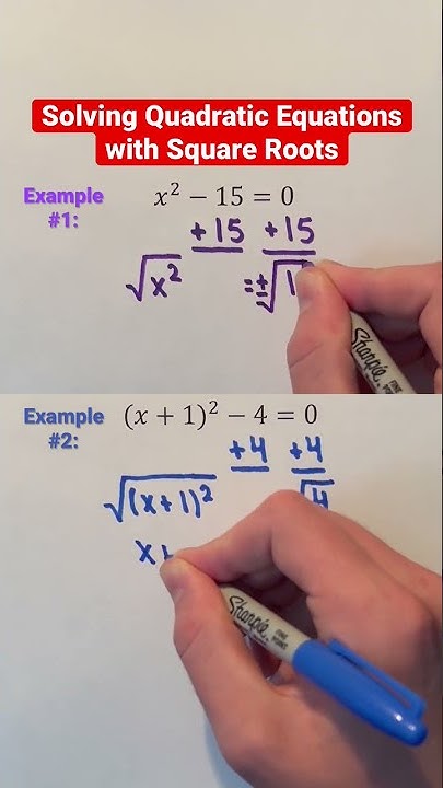 Solving Quadratic Equations with Square Roots #Shorts #math #maths # ...