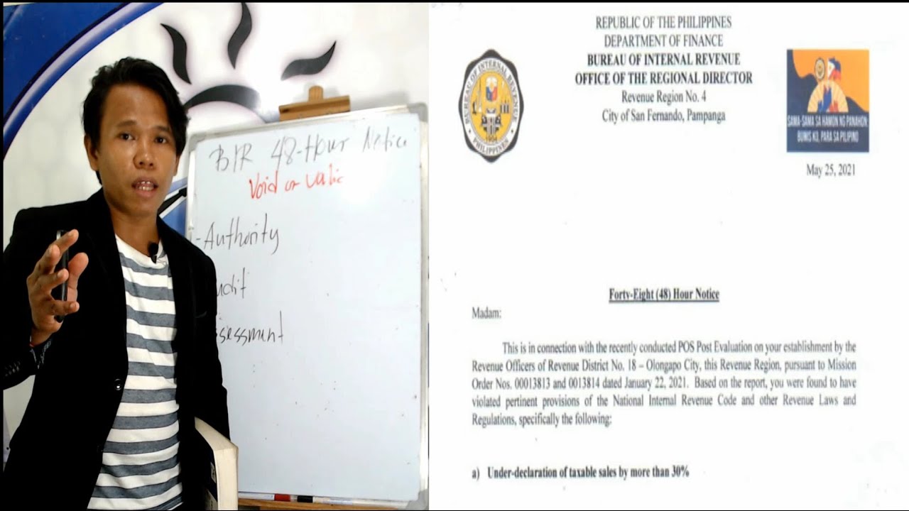 BIR 48-Hour Notice: Void or valid 😊 - YouTube