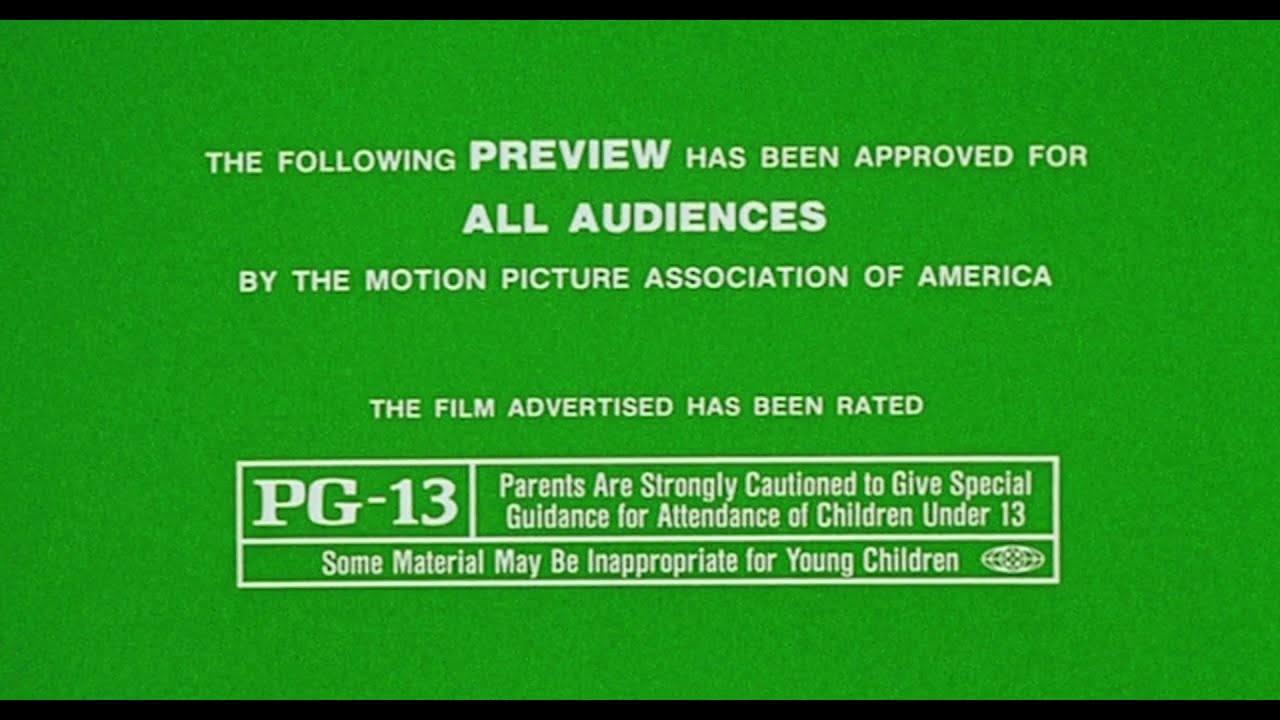 MPAA Trailer Band (PG-13, 1984) - YouTube