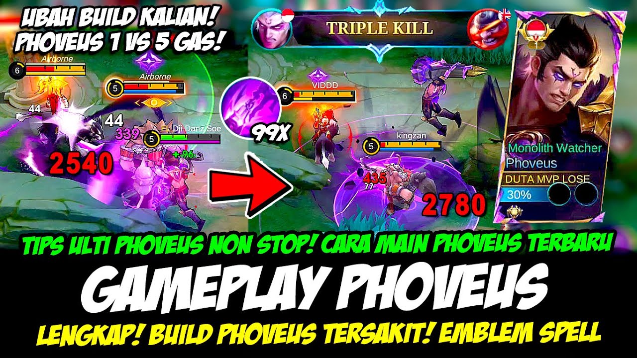 TIPS PRO PHOVEUS TERBARU + CARA MAIN PHOVEUS SEASON 34 BUILD PHOVEUS ...
