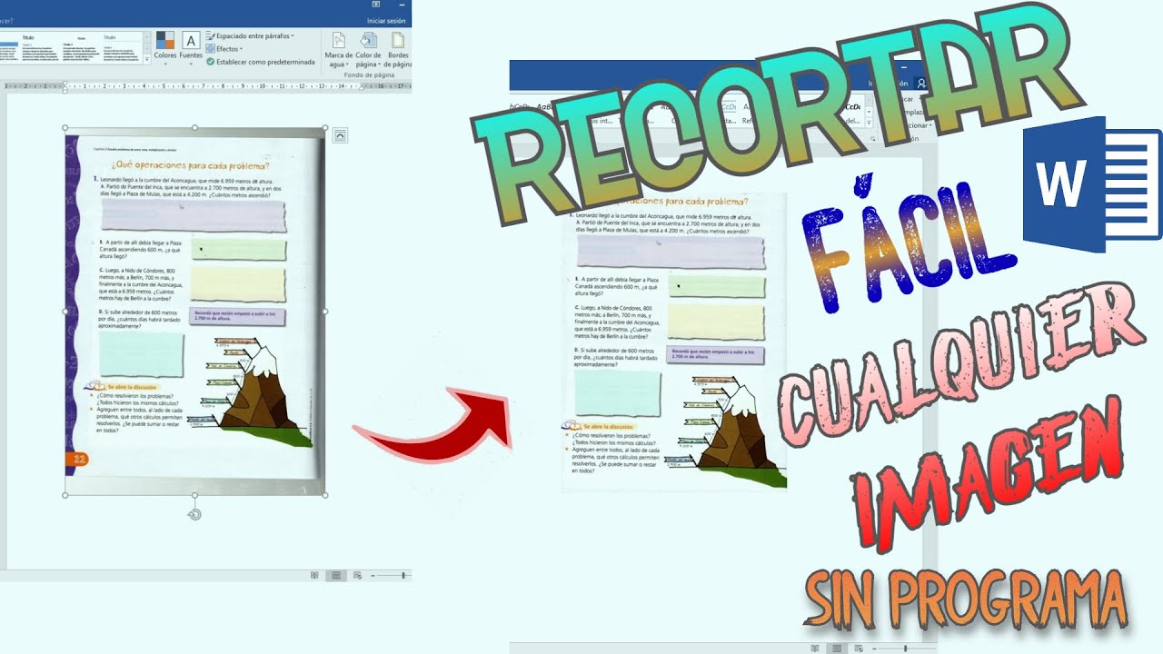 Como recortar una imagen en word (2024) - YouTube