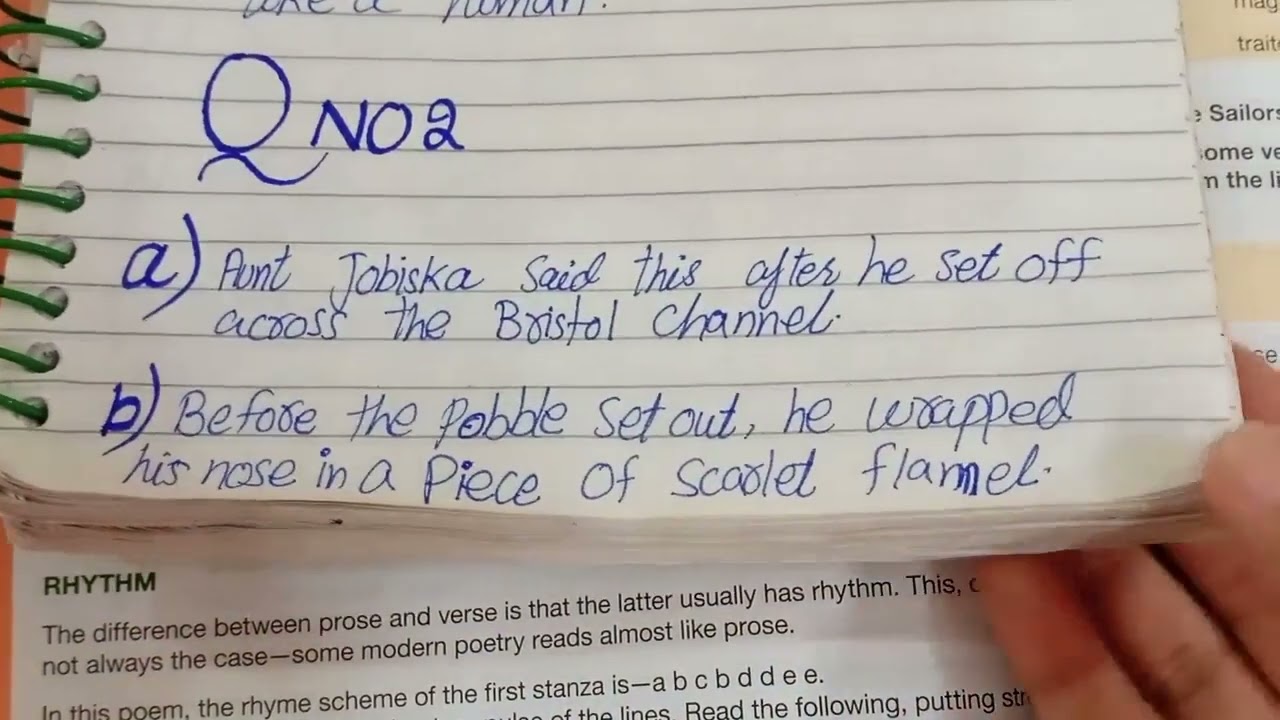 new oxford modern english class 6 poem the pobble who has no toes ...