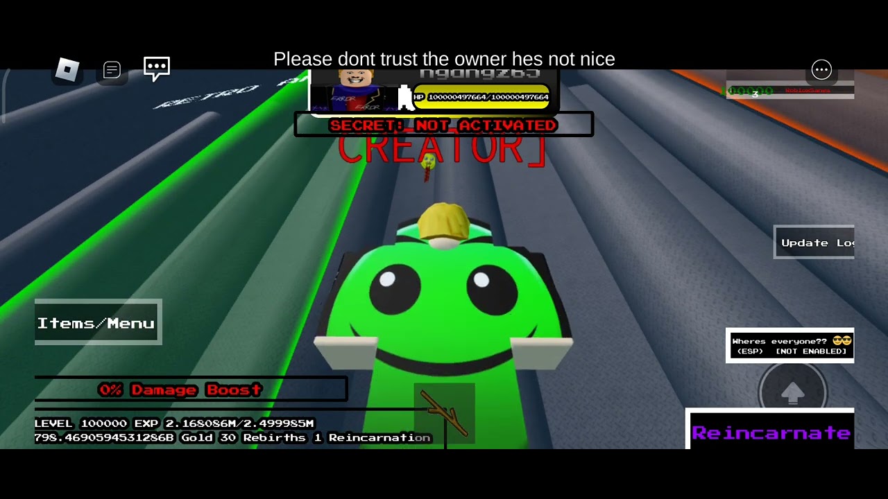 Roblox Evil Owner's Game, the silly guitar secret - YouTube