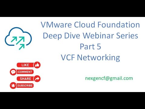 VMware Cloud Foundation Deep Dive Webinar Series Part 5 VCF Networking - YouTube