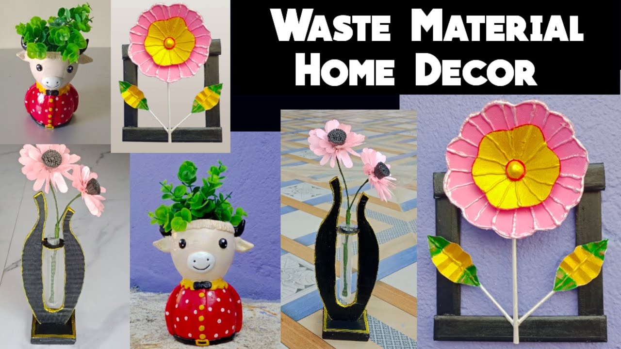Waste Material Craft Ideas | Best Out Of Waste | DIY Home Decor - YouTube