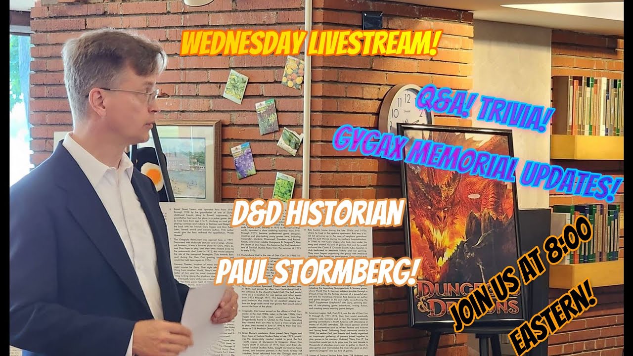 Wednesday Livestream - With Special Guest Paul Stormberg! - YouTube