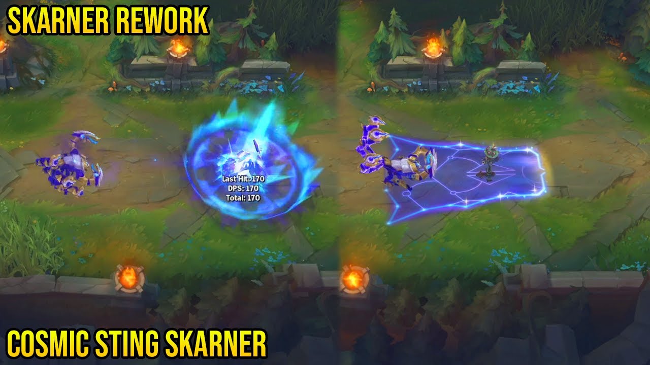 Cosmic Sting Skarner REWORK Skin Spotlight - League of Legends - YouTube