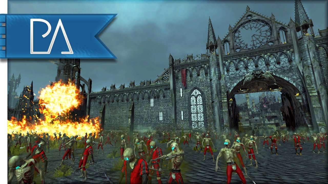 VAMPIRE SIEGE DEFENSE - Total War: WARHAMMER Gameplay - YouTube