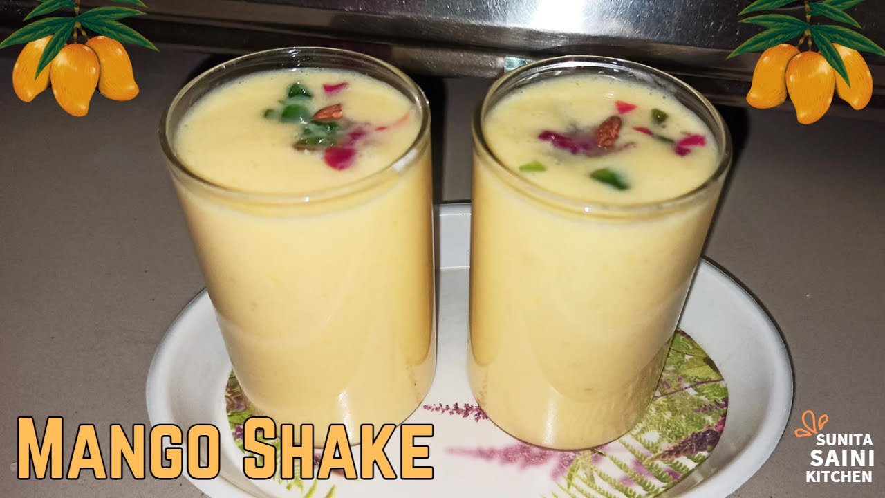 Mango Shake | How to Make Mango Shake | 2 Mins Thick & Creamy Mango ...