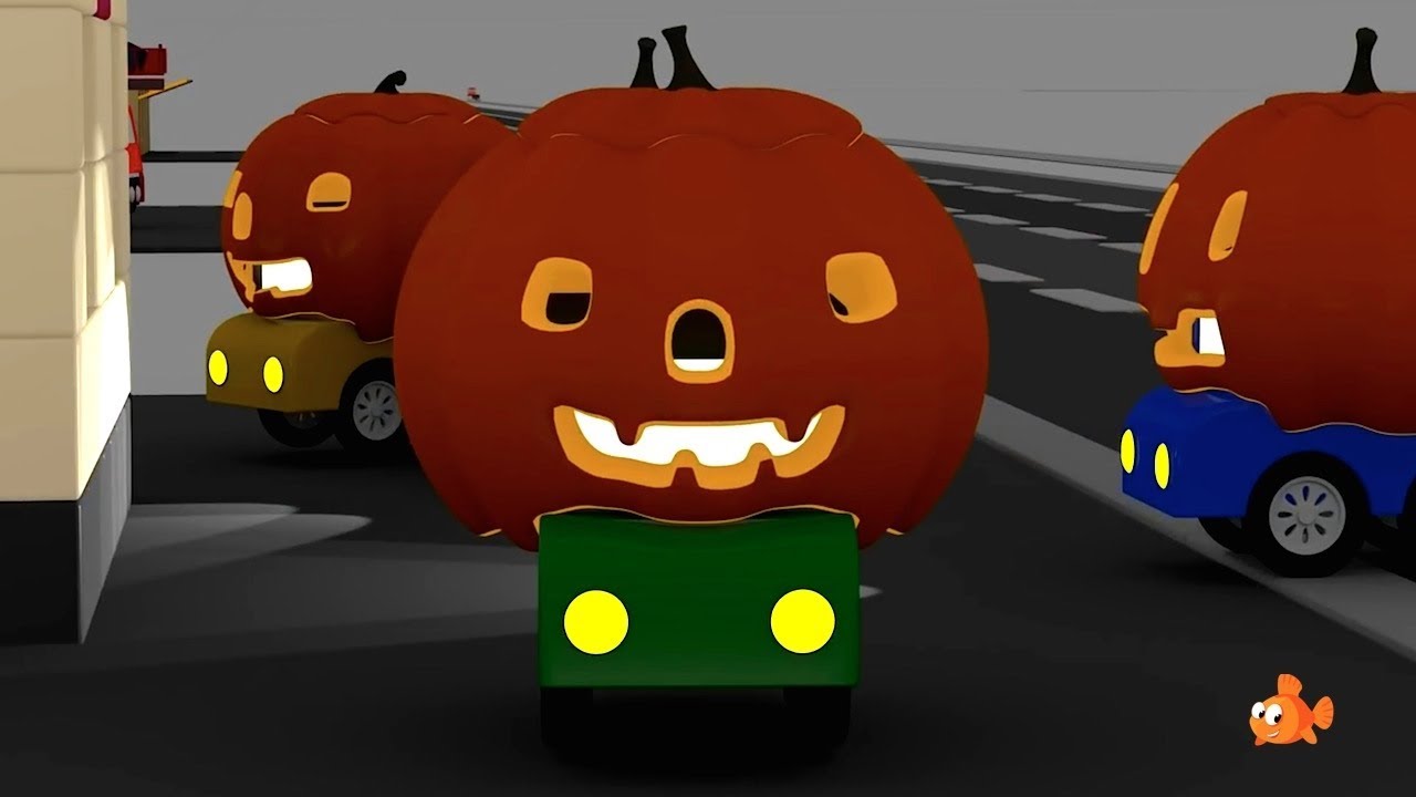 SCARY CARS! - Trick or Treat with Cartoon Cars - Cartoons for Children ...