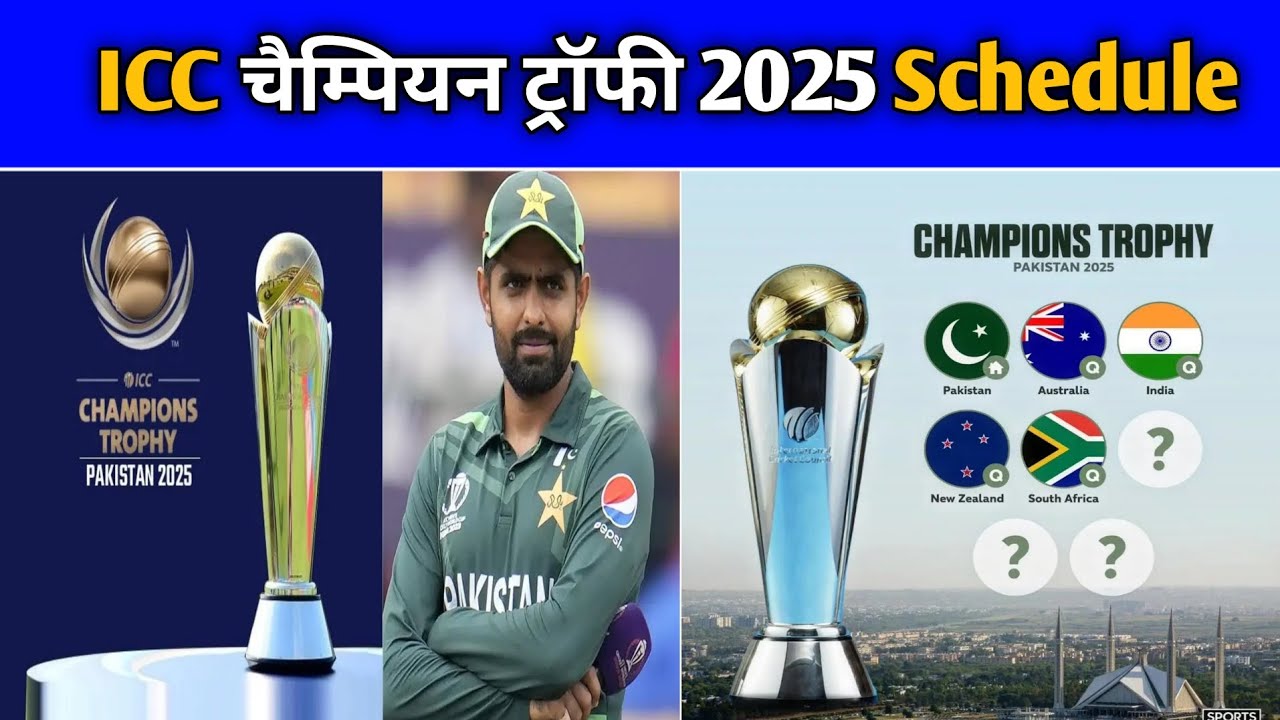 ICC Champions Trophy 2025 Schedule Teams Host National, Date, Venue ...