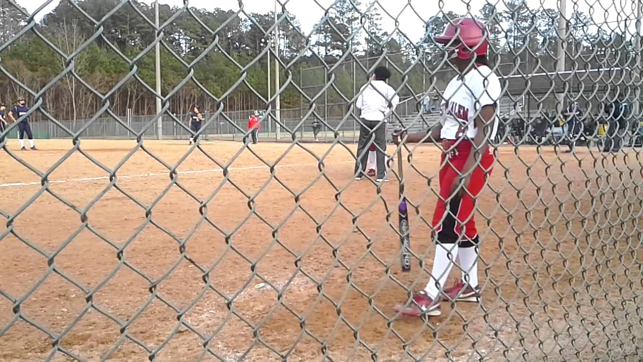 WSSU softball kiah ruffin 2014 2 rbi - YouTube